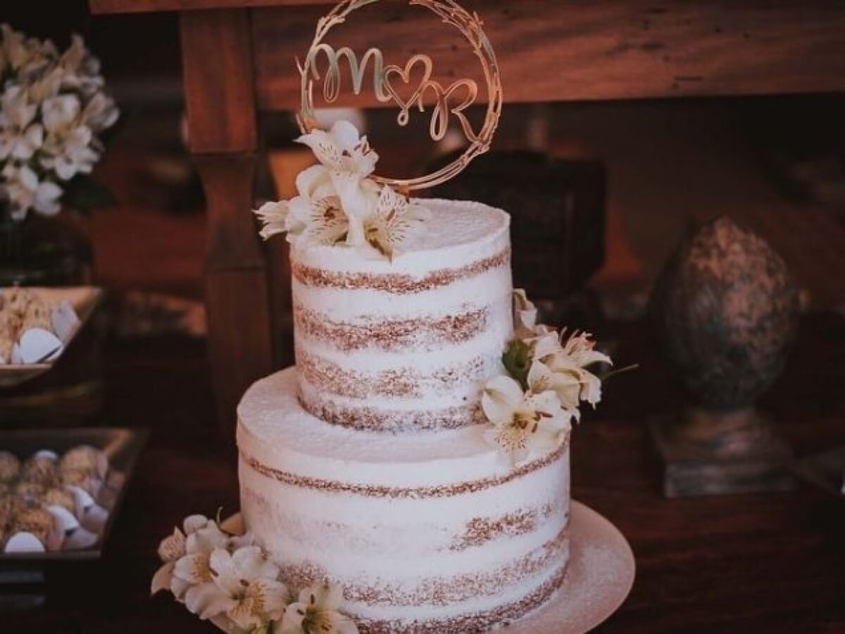 Bolos De Casamento Rusticos Brancos
